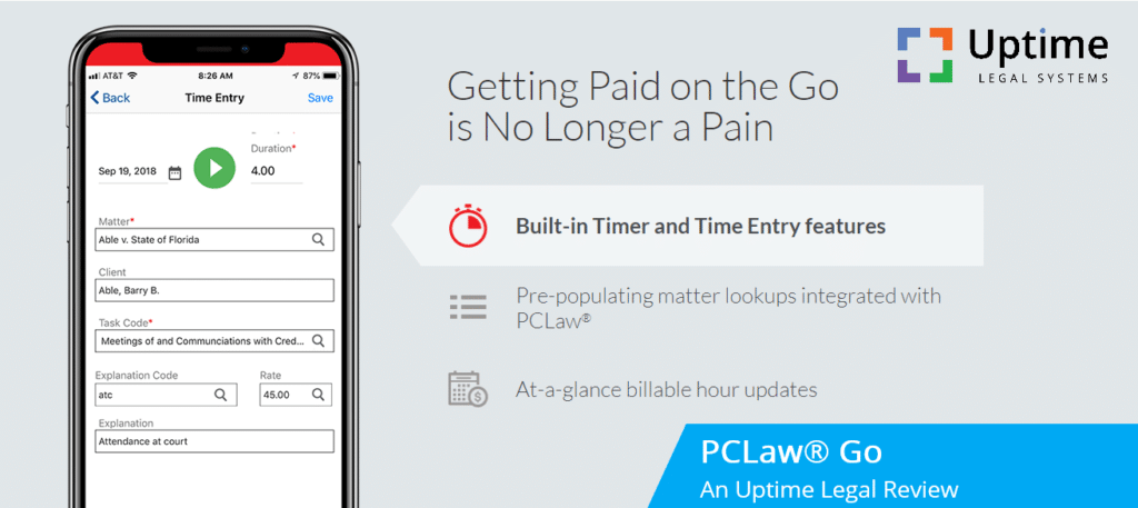 PCLaw® Go – Mobile Time Entry for PCLaw - A Review for Law Firms