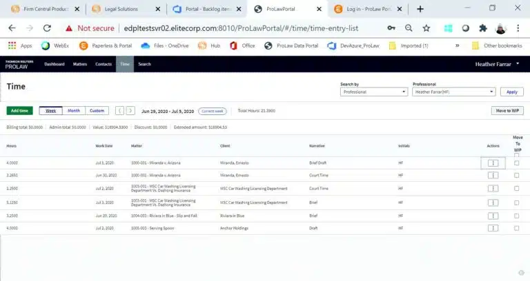 ProLaw Workspace | Review and Guide for Law Firms
